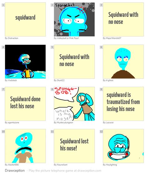 Squidward Drawception