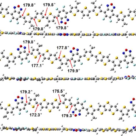 Dft Optimized Conformation Of The Trimers Of The Repeating Units Of The Download Scientific