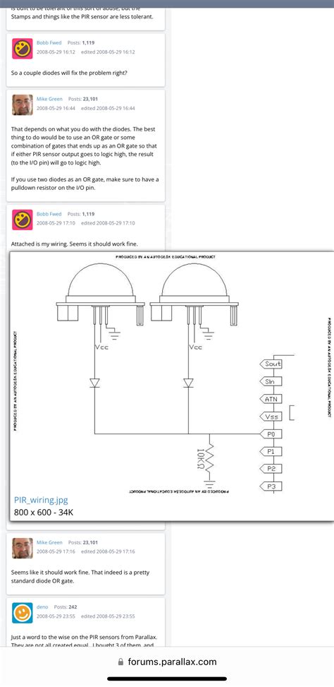 2 Pir Sensors To One Input General Discussion Arduino Forum