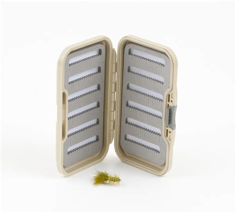 Stalker Double Sided Cream Slit Foam Fly Box 14 Hurleys Fly Fishing