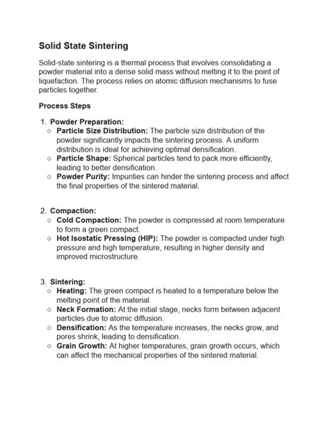 Sintering Solid State Sintering With Advantages Pdf Sintering Physical Sciences