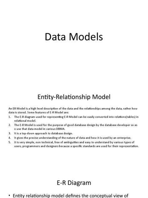 Data Models Er2 Pdf Conceptual Model Data Model