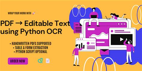 Convert Your Scanned Pdf To Editable Text Or Excel Using Python Ocr By Mohitkryadav Fiverr