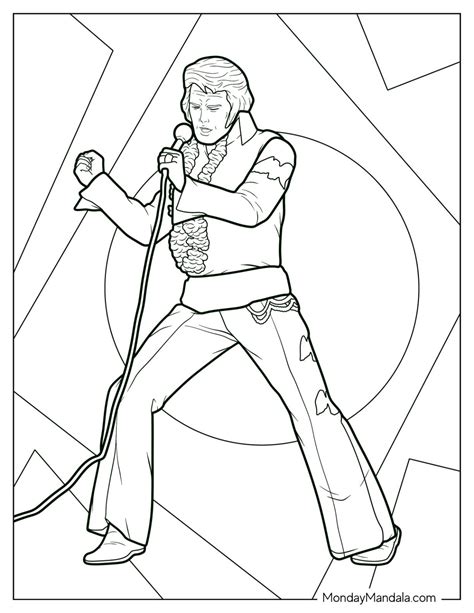 Elvis Presley Coloring Pages