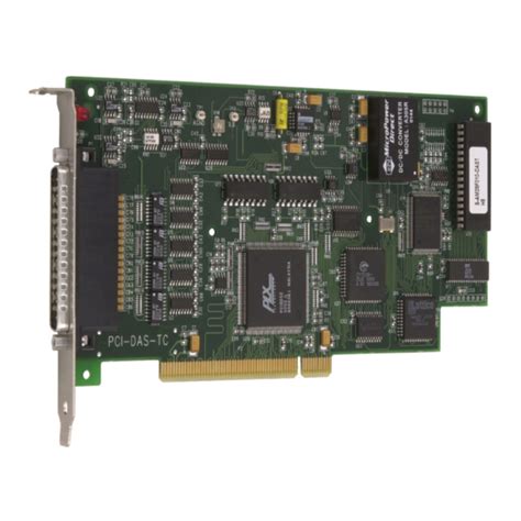 MEASUREMENT COMPUTING PCI DAS TC USER MANUAL Pdf Download ManualsLib