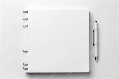 Premium Ai Image Empty Sketchbook Notepad Notebook