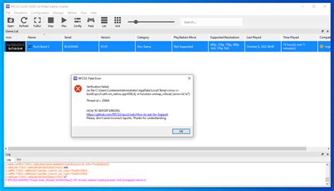 Rock Band 3 Customs Crashing Game · Issue 12761 · Rpcs3rpcs3 · Github