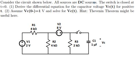 Solved Consider The Circuit Shown Below All Sources Are DC Chegg