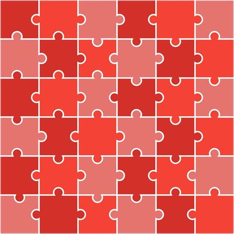 Red Jigsaw Pattern Jigsaw Line Pattern Jigsaw Seamless Pattern Decorative Elements Clothing