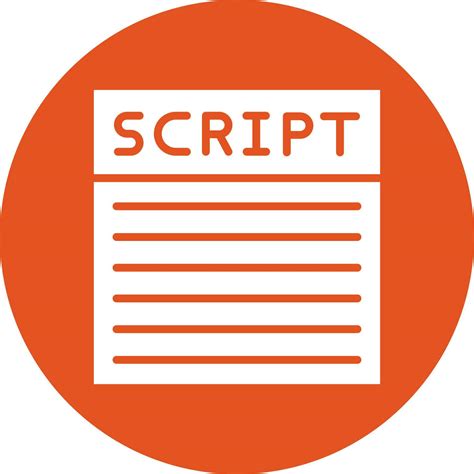 Script Vector Icon Design Illustration 32827748 Vector Art At Vecteezy