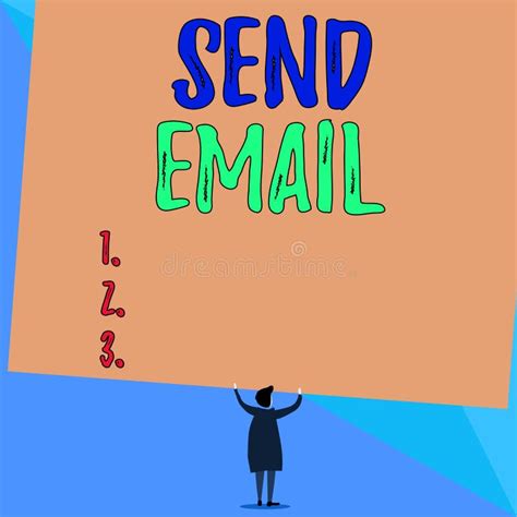 conceptual hand writing showing send email business photo showcasing the system for using