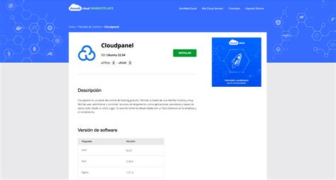 Cloudpanel Integration On Donweb Cloud Marketplace Get Exclusive Cloud Hosting Offers