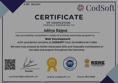 Aditya Rajput On Linkedin Codsoftinternship Webdevelopment