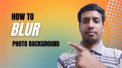 How To Make Blur Background Of Photo Bangla Tutorial YouTube