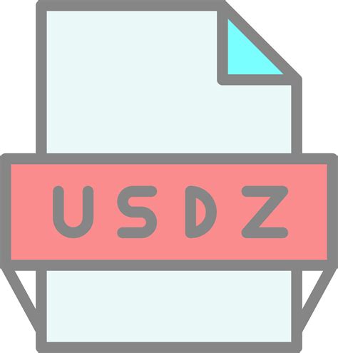 Usdz File Format Icon 15581239 Vector Art At Vecteezy