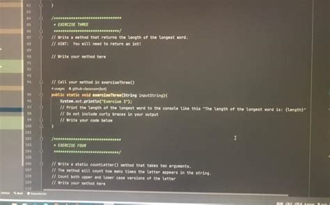Solved If Write A Nethod That Returns The Length Of The