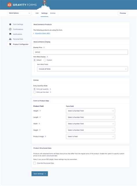 gravity shop product configurator gravity wiz