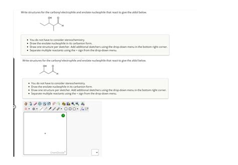 solved write structures for the carbonyl electrophile and