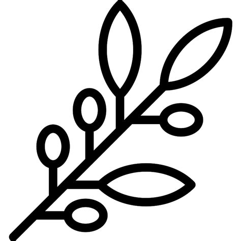 Olive Branch Vector SVG Icon SVG Repo