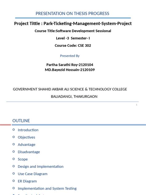 Park Ticketing Management System Project By Partha Pdf Databases Php