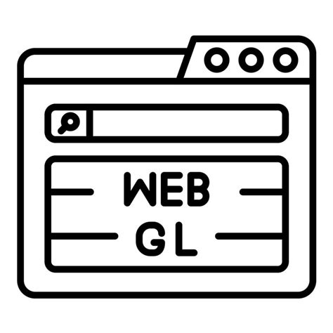 Webgl Line Icon 14641415 Vector Art At Vecteezy