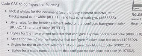 Solved I Cant Figure Out Whats Wrong With My Css It Wont Do Chegg
