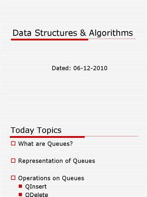 Data Structures And Algorithms Dated 06 12 2010 Download Free Pdf