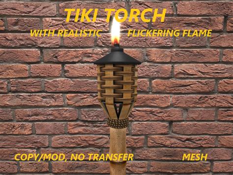 Second Life Marketplace Tiki Torch