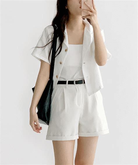 벨트세트 네이먼 롤업 밴딩 A라인 반바지 슬랙스 봄 여름 가을 간절기 4부 5부 플레어핏 핀턱 포켓 뒷밴딩 고무줄 기본템 나들이룩 심플 데일리룩 에이블리