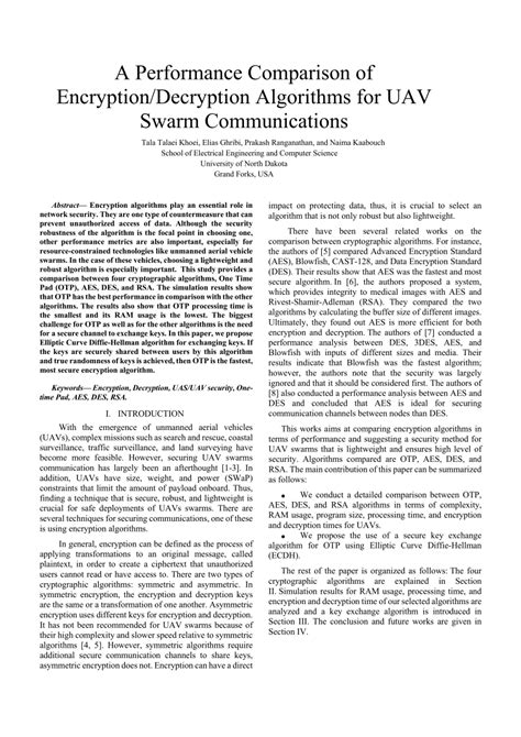 Pdf A Performance Comparison Of Encryptiondecryption Algorithms For