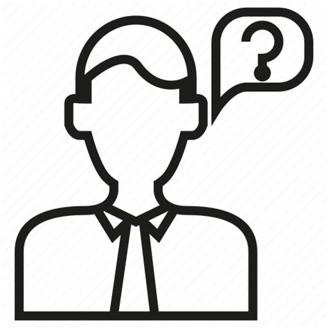 Business Man People Problem Question Icon