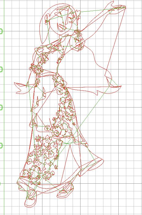 why am i getting rogue extra lines converting svg to laser cut for