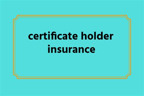 Demystifying Certificate Holder Insurance A Comprehensive Guide By Ejariascr Nov 2023 Medium