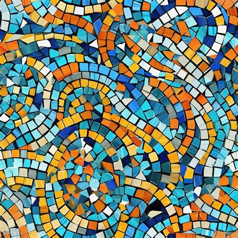 Premium Photo Intricate Mosaic Pattern