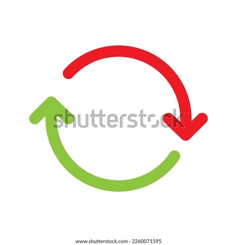 Sync Arrow Icon Line Isolated On Stock Vector Royalty Free 2260071595