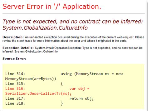 C Type Is Not Expected And No Contract Can Be Inferred With Net Predefined Class With