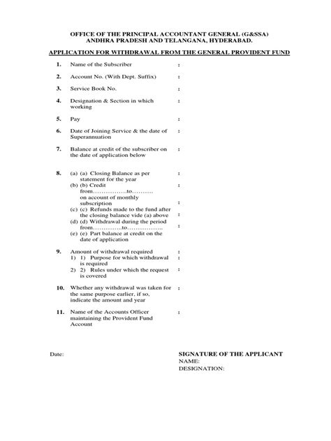 Gpf Withdrawal Part Final Form Pdf