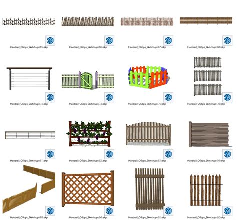6534 Free Sketchup Handrail Models Download