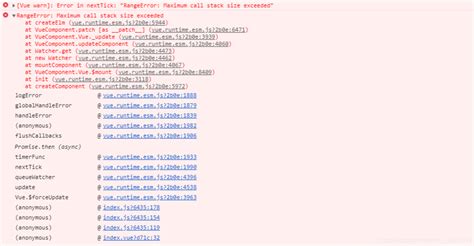 Vue 报错 Vue Warn Error In Nexttick Rangeerror Maximum Call Stack Size Exceeded 很可能是你的name