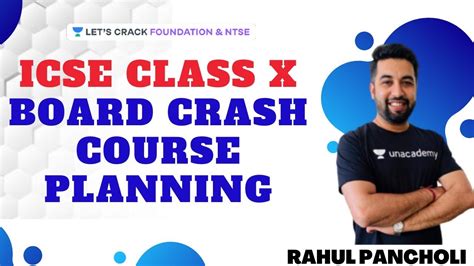 Icse Class 10th Board Crash Course Planning Icse 10 Board 2021 Foundation And Ntse Rahul