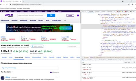 selenium scraping not working invalidselectorexception message