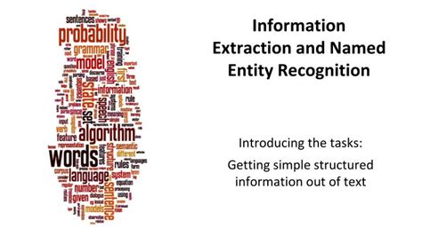Ppt Information Extraction And Named Entity Recognition Powerpoint Presentation Id 719206