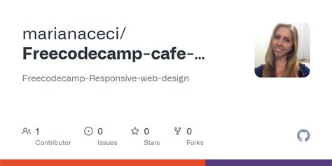 Github Marianacecifreecodecamp Cafe Menu Freecodecamp Responsive Web Design