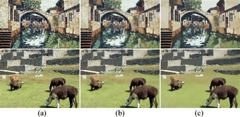 Comparison On Scene Containing Complex Texture Patterns A Input Download Scientific Diagram