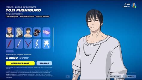 Nuevas Skins Jjk Toji Mahito Sukuna Nueva Tienda Fortnite Hoy 07 De