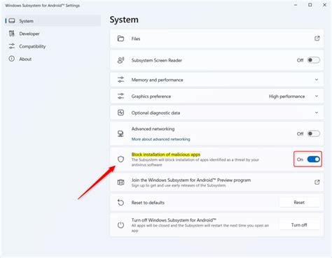 Enable Or Disable Malicious App Blocking In Wsa Geek Rewind