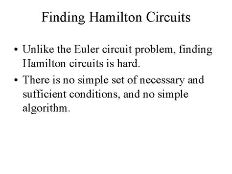 Chapter 9 5 Euler And Hamilton Paths Slides