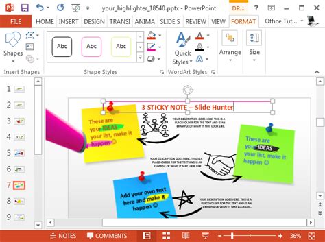 Annotate Slides Using Animations With Highlighter Powerpoint Template