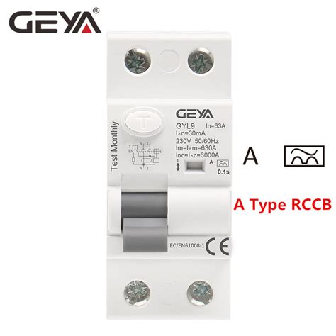Geya Price Breaker Circuit Controlled Circuits Type A Rccb 3 Phase Rcd Oem China Rccb Price
