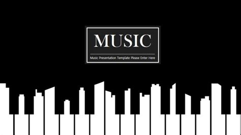 무료 Ppt 템플릿 다운 피아노 음악 테마 컨셉 네이버 블로그